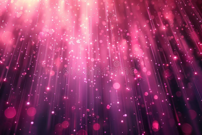 Radiant Pink Bokeh Particle Abstract Background Stock Illustration ...