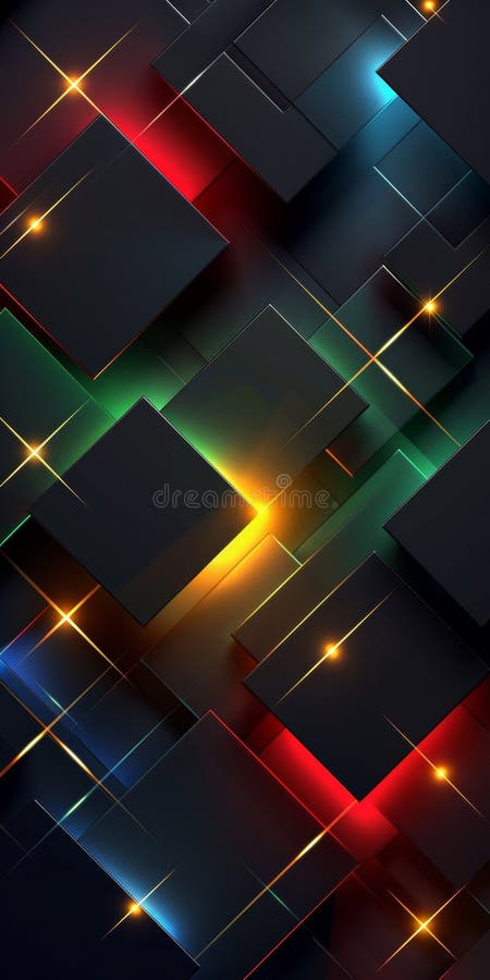 Abstract Background with Blue and Orange Translucent Spheres Creating a ...