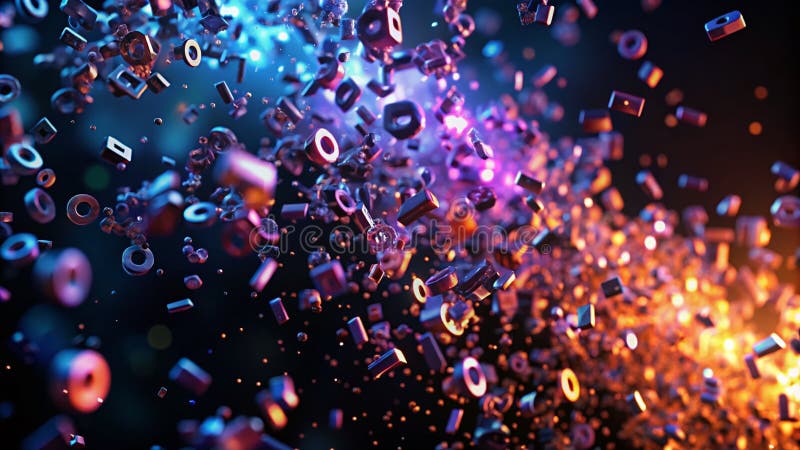 Stunning Abstract Background Featuring a Dynamic Display of Falling ...