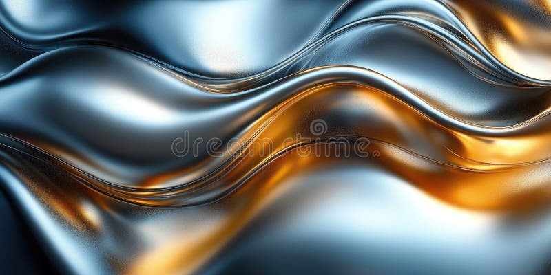 Stunning Abstract Background Featuring Smooth Curves with Silver and ...