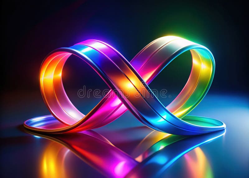 Stunning Abstract Background Featuring Vibrant Glowing Ribbon Light ...
