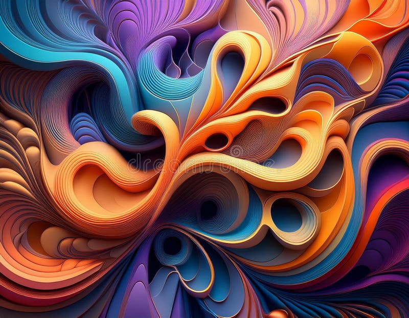 Stunning Abstract Background with Intertwining Shapes for Creative ...