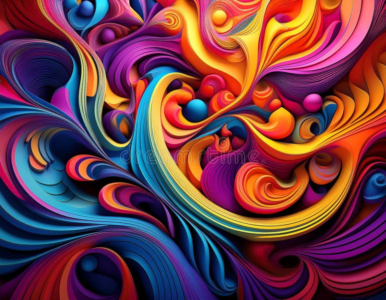 Stunning Abstract Background with Intertwining Shapes for Creative ...