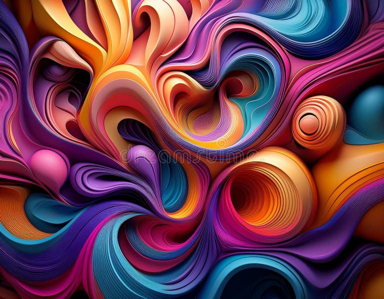 Stunning Abstract Background with Intertwining Shapes for Creative ...