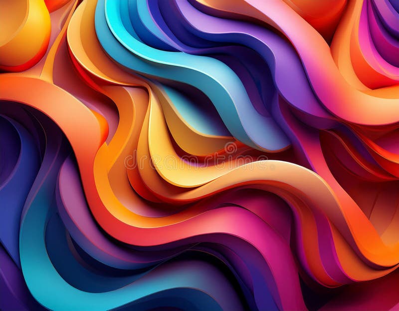 Stunning Abstract Background with Intertwining Shapes for Creative ...