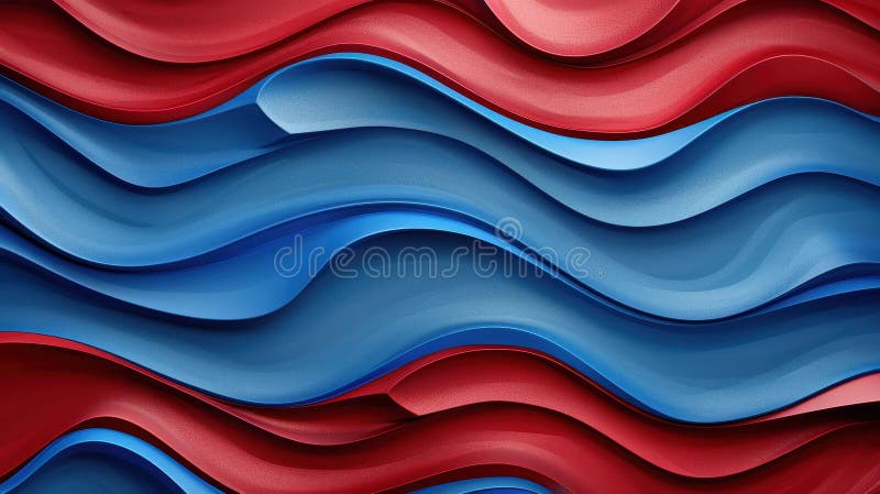 A Stunning Abstract Background Showcasing Metallic Red and Blue Wavy ...
