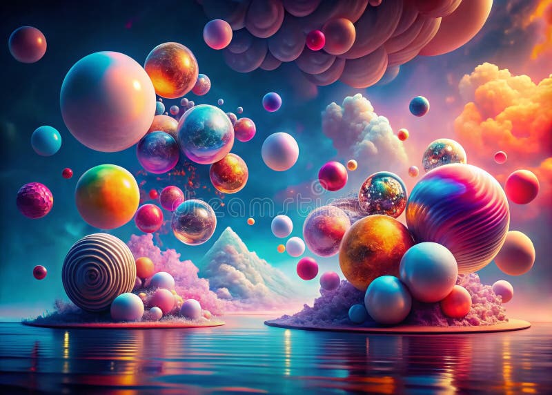 Stunning Abstract Backgrounds Floating Objects in Surreal Scenes Ideal ...