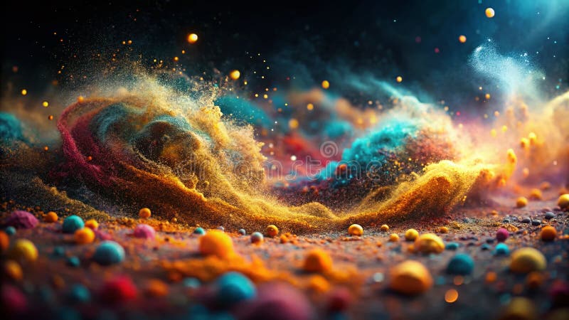 Stunning Abstract Black Background Featuring Intricate Floating Dust ...