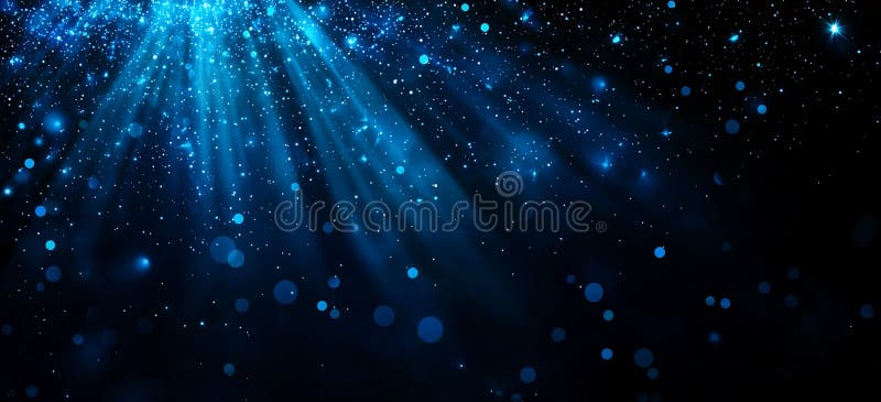 Stunning Abstract Blue Background with Light Rays and Sparkling ...