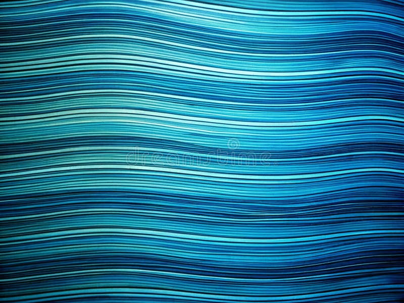 Stunning Abstract Blue Curved Horizontal Line Pattern a HandDrawn ...