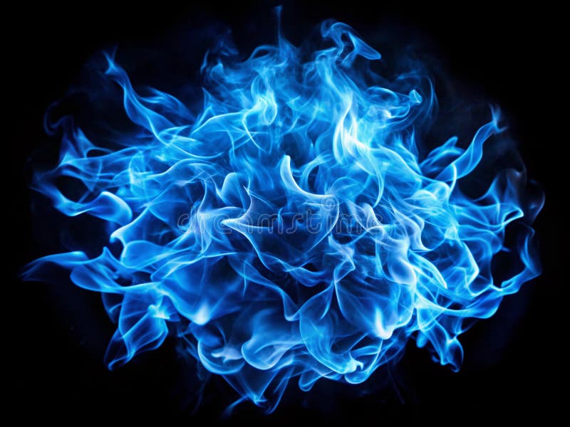 Stunning Abstract Blue Flames a Captivating Visual for Design Art and ...