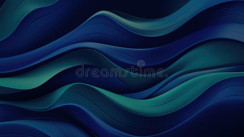 Stunning Abstract Blue and Green Waves Pattern, Perfect for Posters ...