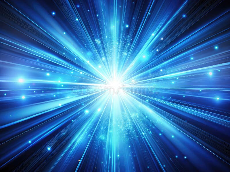 Stunning Abstract Blue Light Rays Background a Futuristic Dynamic ...