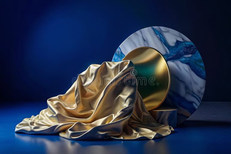 Stunning Abstract Blue Marble Background Asymmetrical Sheet with ...