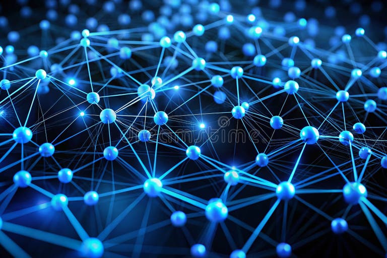 Stunning Abstract Blue Network Background a Captivating Visual for ...