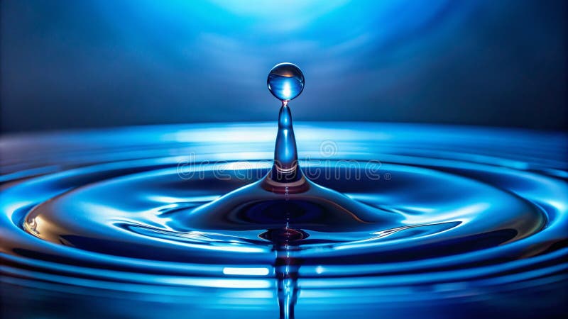 Stunning Abstract Blue Rain Drops a Minimalist Exploration of Waters ...