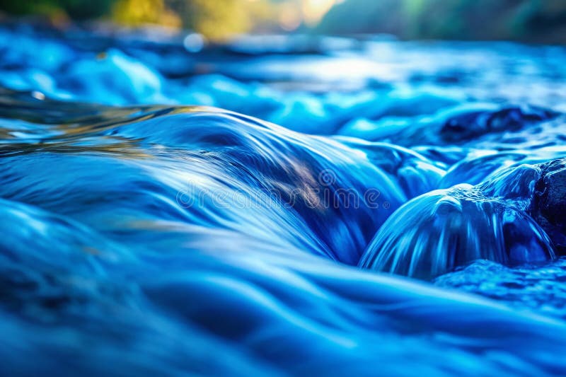 Stunning Abstract Blue Water Stream a 4K SlowMotion Visual Feast of ...