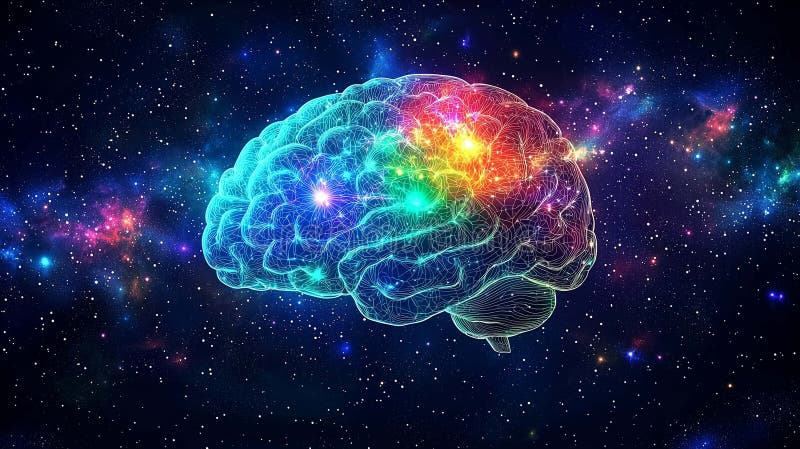 Stunning Abstract Brain Design, Symbolizing the Fusion of Art, Science ...