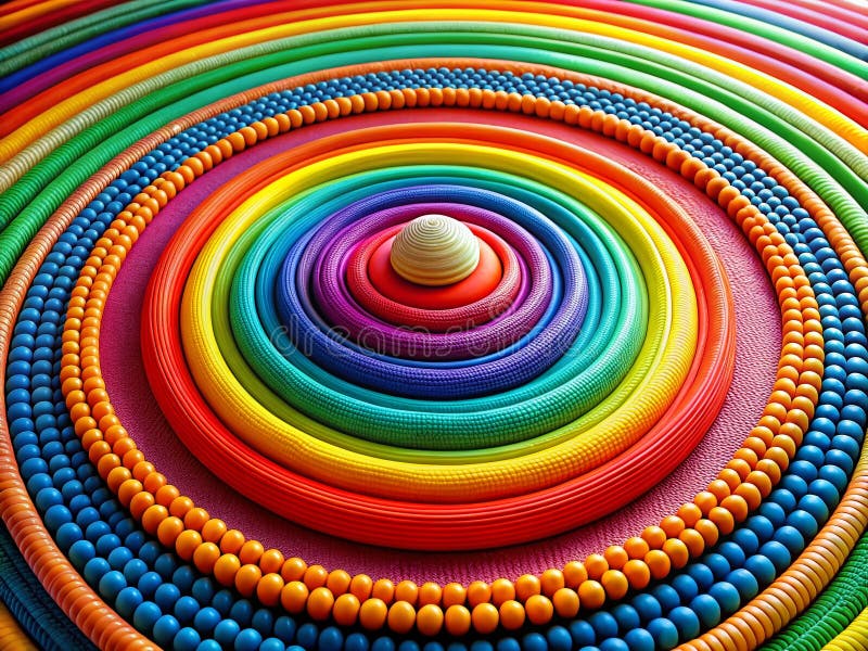 Stunning Abstract Concentric Circles Background Deep Depth of Field ...