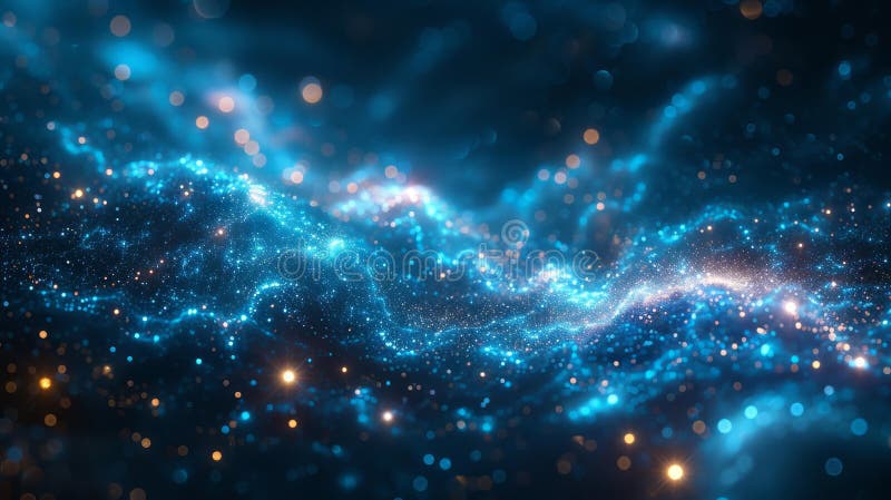 Stunning Abstract Cosmic Wave - Generative AI Stock Illustration ...