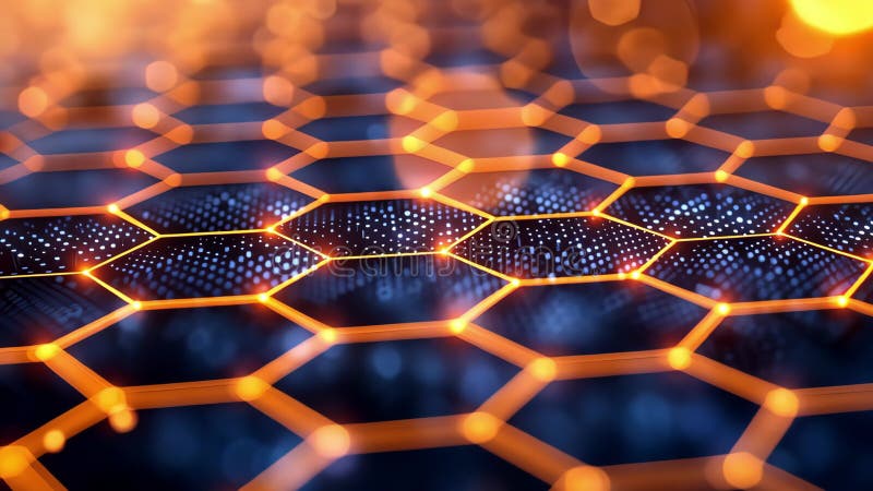 A Glowing Honeycomb Structure with Digital Texture that Captivates ...