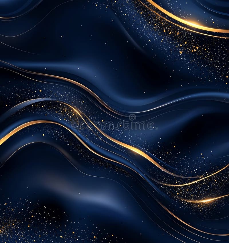 This Stunning Abstract Design Features Smooth Flowing Waves of Deep ...
