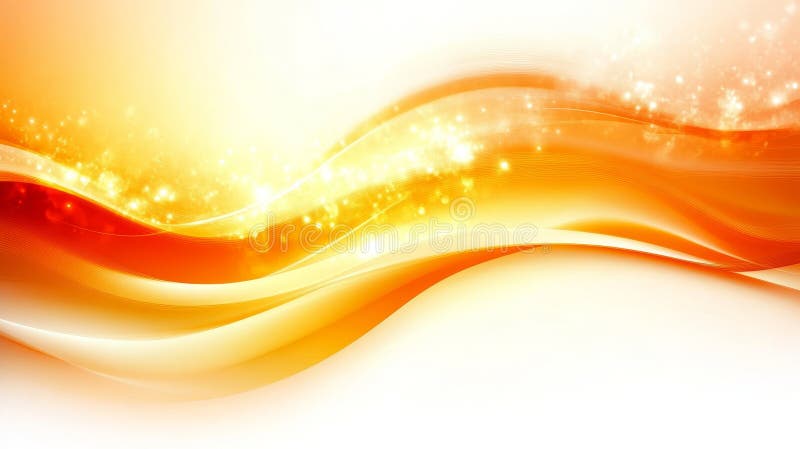 A Stunning Abstract Design Featuring Vibrant Waves of Orange and ...