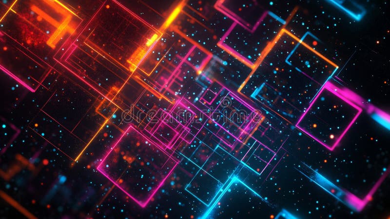 Stunning Abstract Digital Design with Vibrant Lines and Textures on a ...