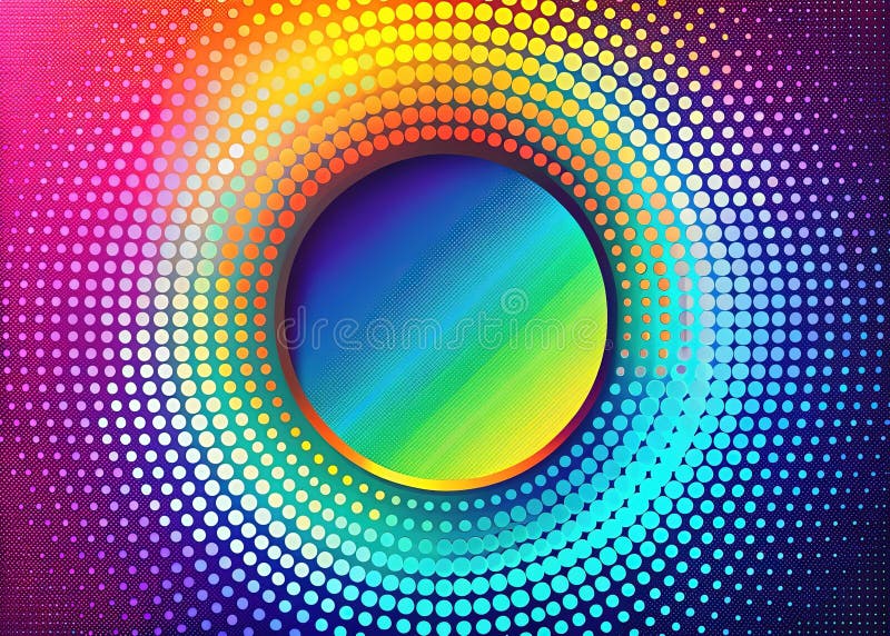 Stunning Abstract Dotted Circle Pattern Gradient Frame Background a ...