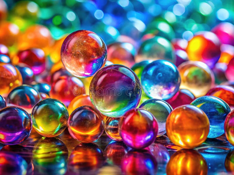 Stunning Abstract Double Exposure Image Featuring Clear Water Gel Beads ...
