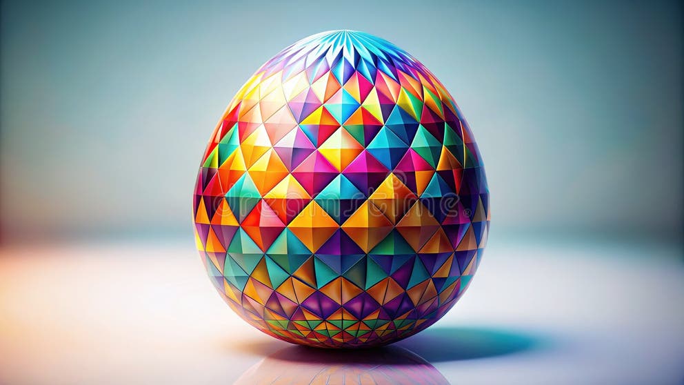 Stunning Abstract Easter Egg Patterns with Geometric Overlays a ...
