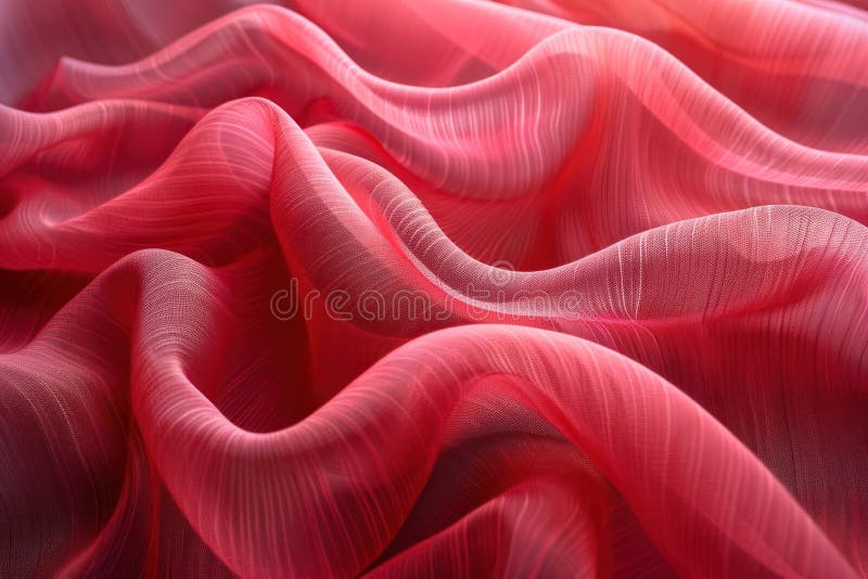 Red Wave Abstract Fabric Texture Background Stock Illustration ...