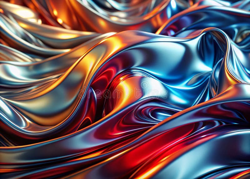 Stunning Abstract Flowing Mercury Metal Texture Background with ...