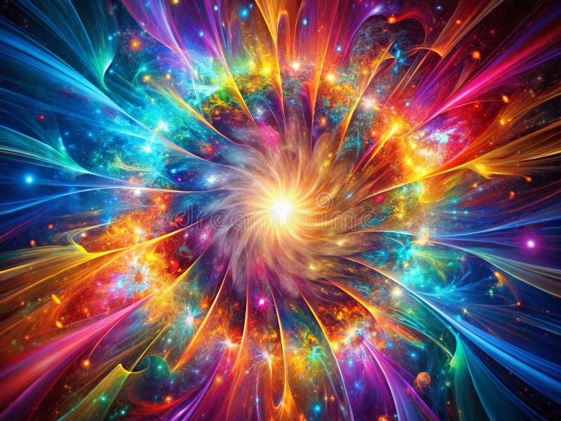 A Stunning Abstract Fractal Burst Exploring Vibrant Energy and ...