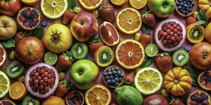 Stunning Abstract Fruit Design a Vibrant Exploration of Fruit Patterns ...