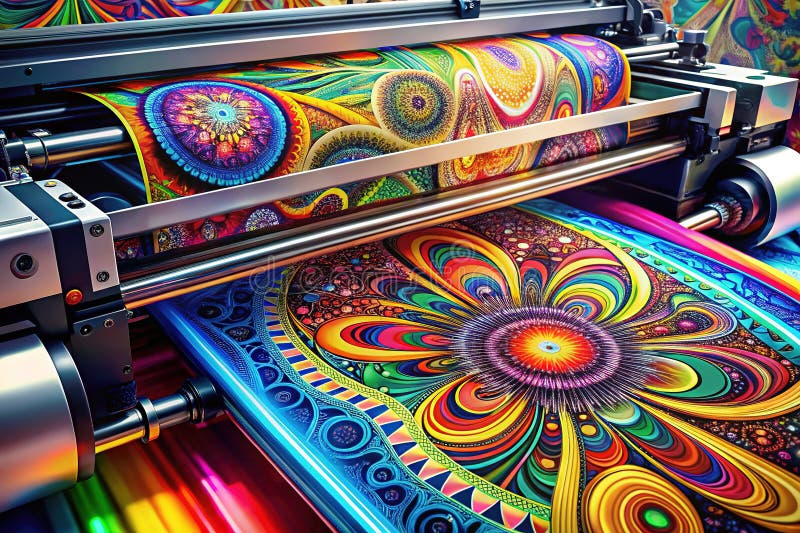 Stunning Abstract Geometric Printer Patterns Colorful Digital Prints ...