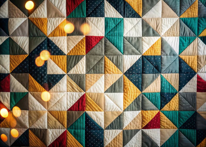 Stunning Abstract Geometric Quilt Pattern a Minimalist Textile Design ...