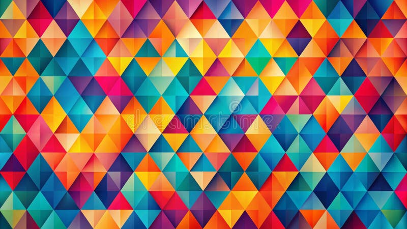 Stunning Abstract Geometric Wallpaper Design with Ample LeftAligned ...