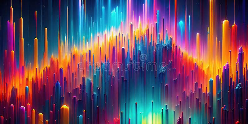 Stunning Abstract Glitch Gradient Backgrounds Vibrant Digital Art for ...