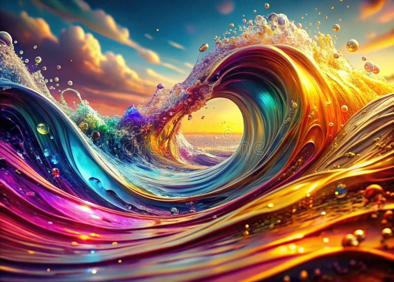 Stunning Abstract Glitz and Shimmer a Modern Elegant Design for Posters ...