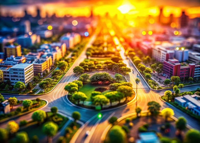 Stunning Abstract Gradient Background with TiltShift Miniature Effect ...