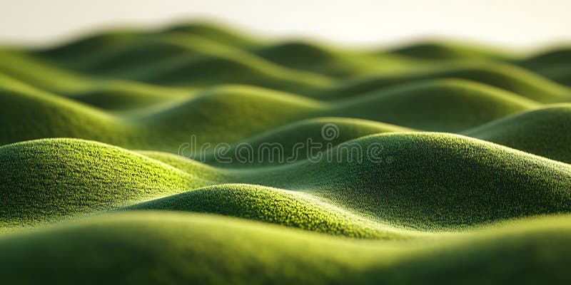 Stunning Abstract Green Hills Landscape: Nature Background Texture ...