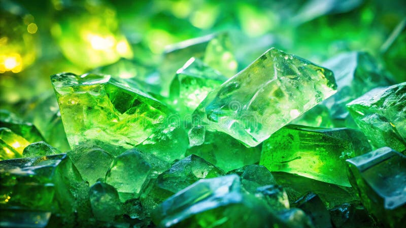 Stunning Abstract Green Ice Texture a Light and Shadow Background ...