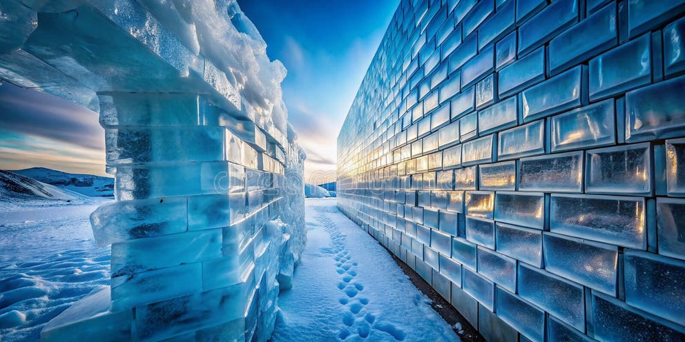 Stunning Abstract Ice Brick Wall Background a Chillingly Cool Texture ...