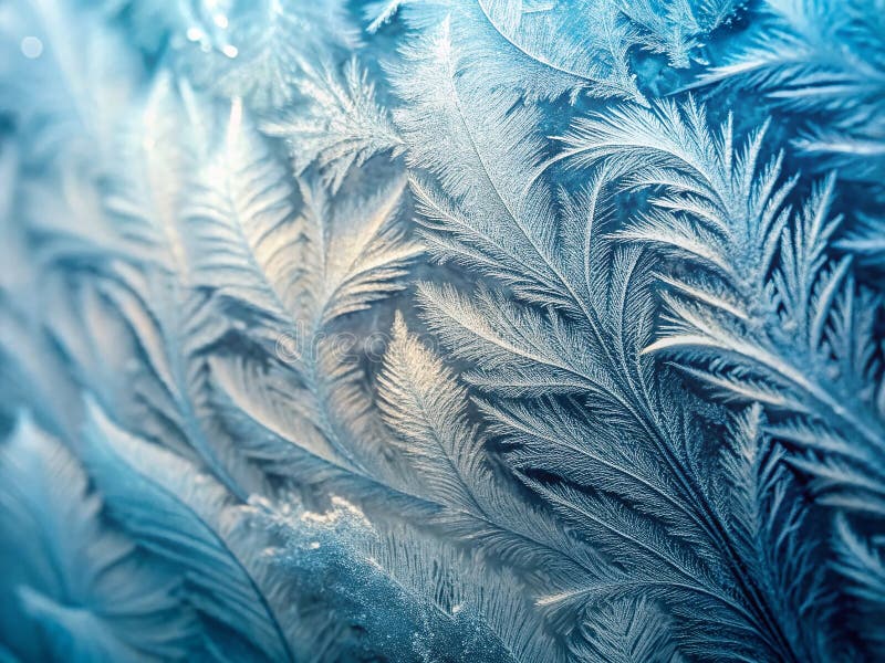 Stunning Abstract Ice Texture Explore Crystalline Patterns on a ...