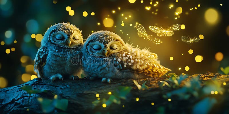 Stunning Abstract Image Blue and Gold Organic Forms with Glowing ...