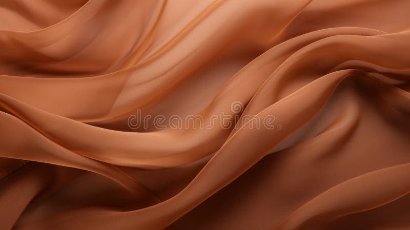 Ethereal Abstracts: Brown Silk Material in Cinematic Render Stock ...