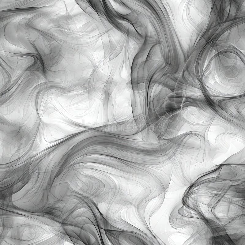 Abstract Gray Smoke Swirls Elegant Monochrome Background Stock ...