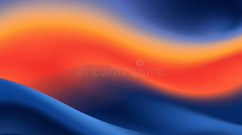 Abstract Blue and Orange Waves, Stock Photo - Image of concept, style ...