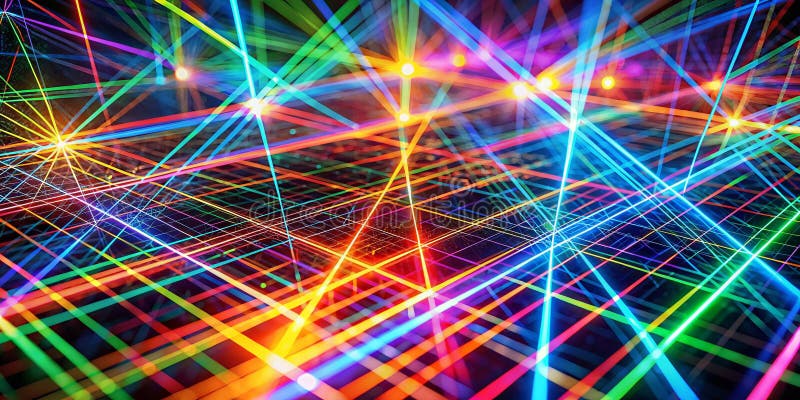 Stunning Abstract Laser Grid Patterns Intricate Geometric Designs with ...